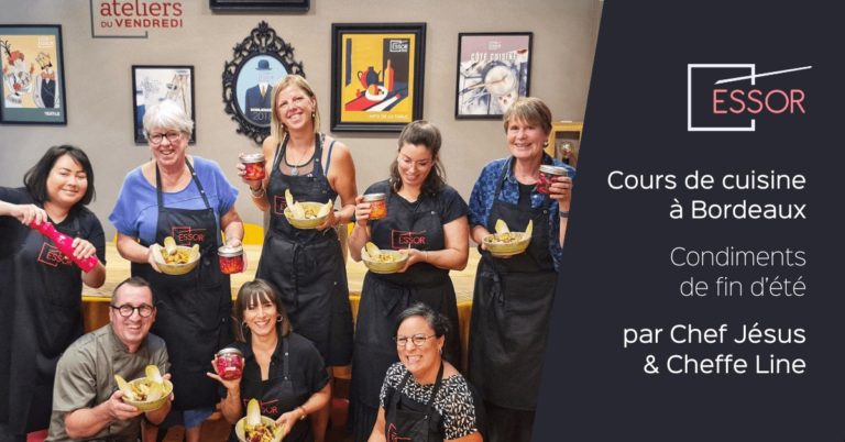 Bordeaux : Cours de cuisine à Essor par Chef Jésus et Cheffe Line